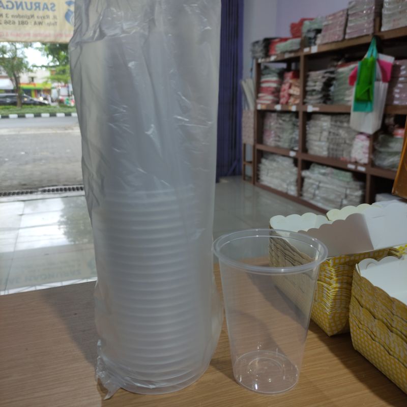 Jual PP Cup 14 Oz GELAS ONLY (1 Slop isi 25 Gelas) | Shopee Indonesia
