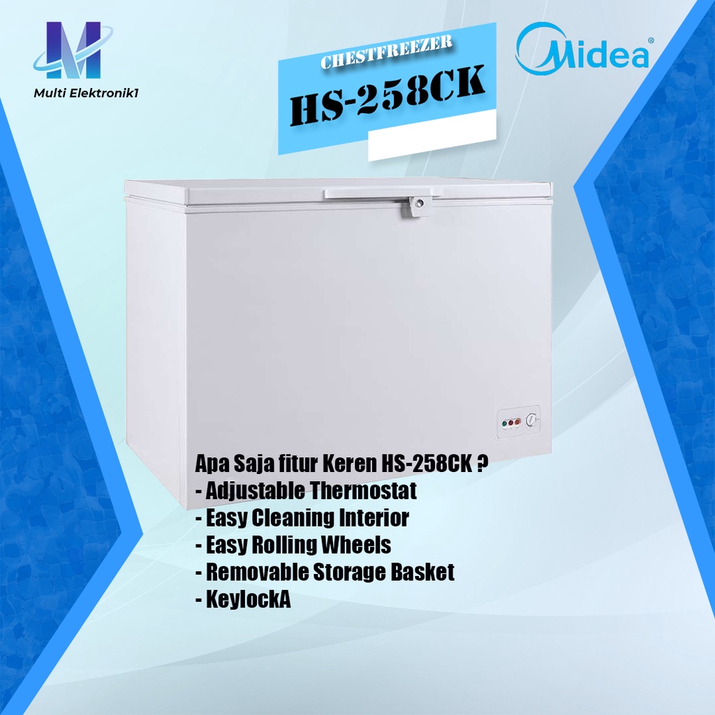 Jual Midea Hs 252 Ck Chest Freezer Box Hs252ck Lemari Pembeku 200 Liter 7281