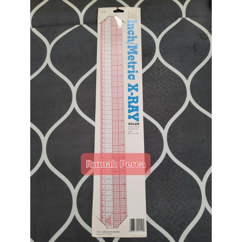 Jual Penggaris Jahit/Menjahit/Pola/Skala - Inch/ Metric Ruller 45cm ...