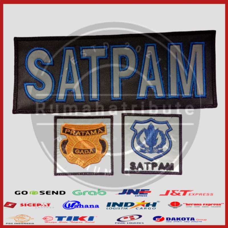 Jual Logo SATPAM bordir satu set Sudah full prekat | Shopee Indonesia