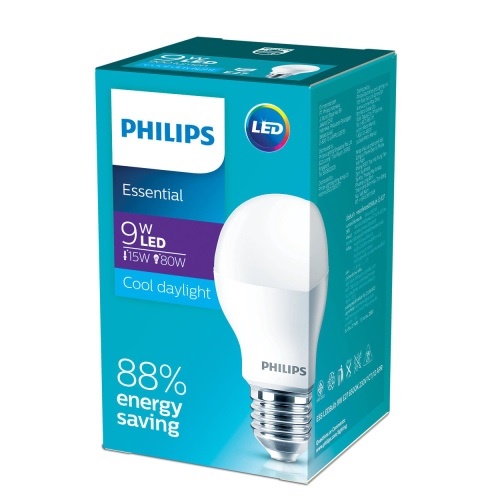 Jual Bohlam LED BULB PHILIPS ESSENTIAL Lampu LED ESSENTIAL PHILIPS 9W ...