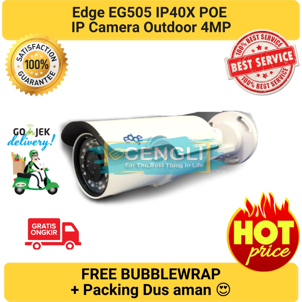 Jual IP CAMERA EDGE EG505 IP40X POE IP CAMERA OUTDOOR 4MEGAPIXEL ...