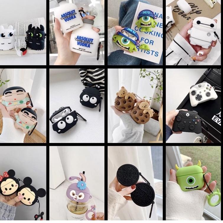 Jual Harga Max--(COD) COD Case Airpods 2 3D Premium Gen 1 Lucu Karakter ...