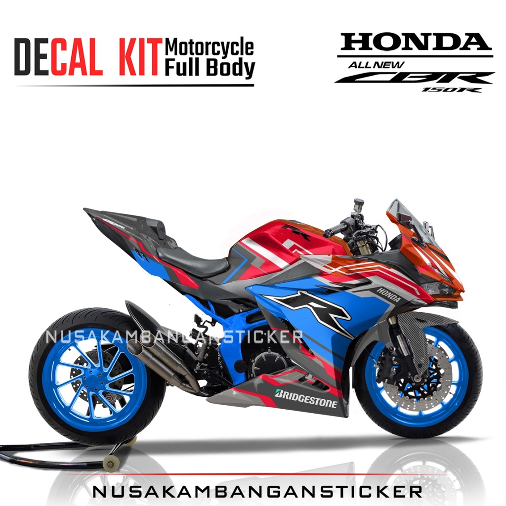 Jual Decal Stiker Honda CBR 150 New 2021 GTR MERAH Sticker Full Body ...