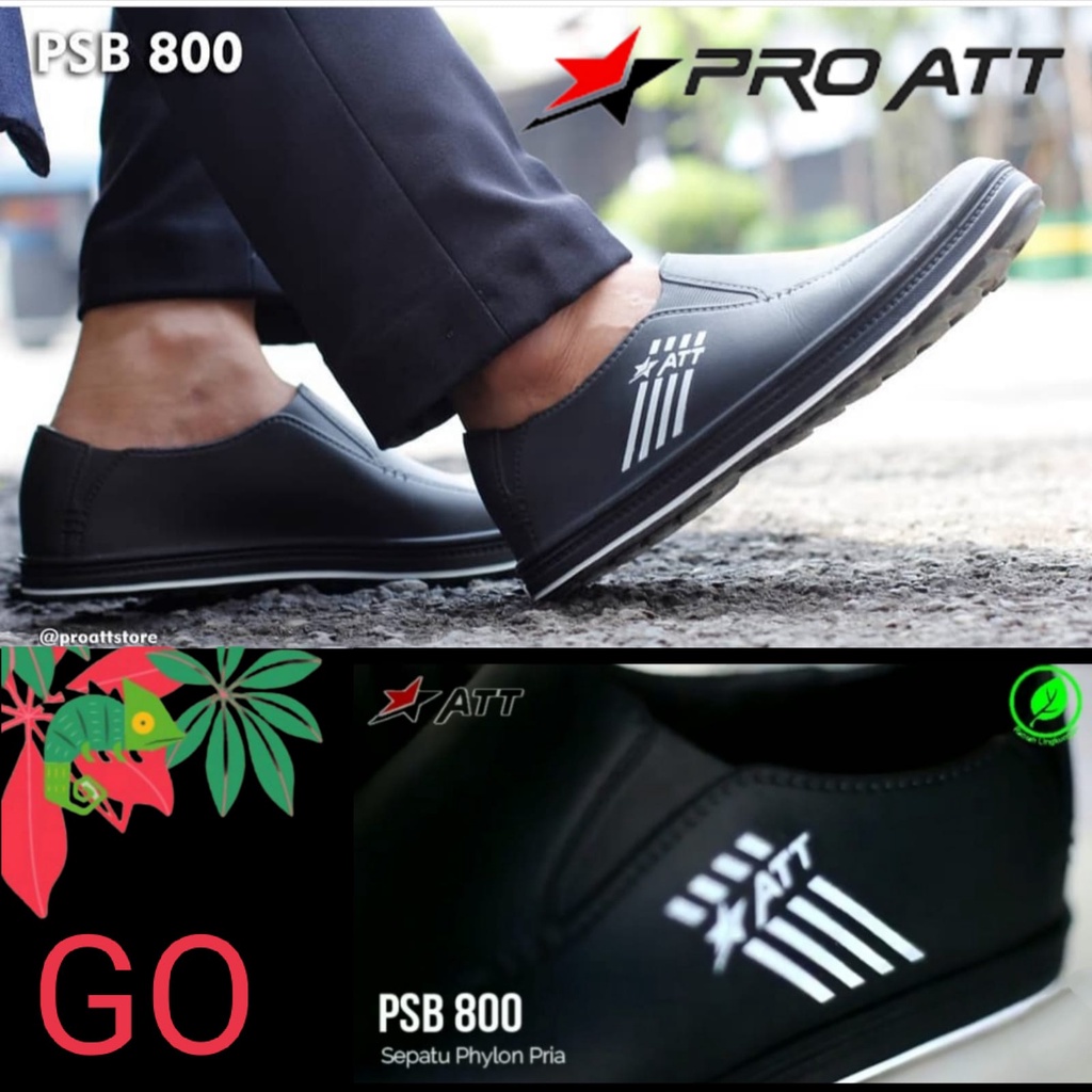 Jual gof PRO ATT PSB 800 HITAM PUTIH Sepatu Karet Selop Pria Nyaman ...