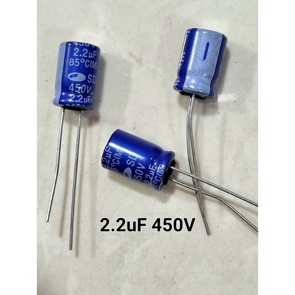 Jual Kapasitor Capacitor ELCO 2.2uf 450v / 2.2 uf 450 v / 2.2uf/450v ...