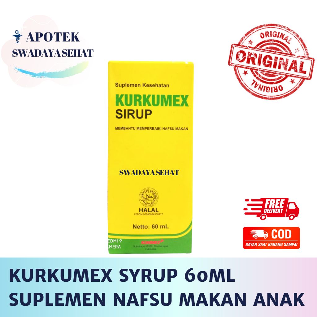 Jual KURKUMEX SYRUP 60ML - Suplemen Nafsu Makan Anak Kurkuma ...