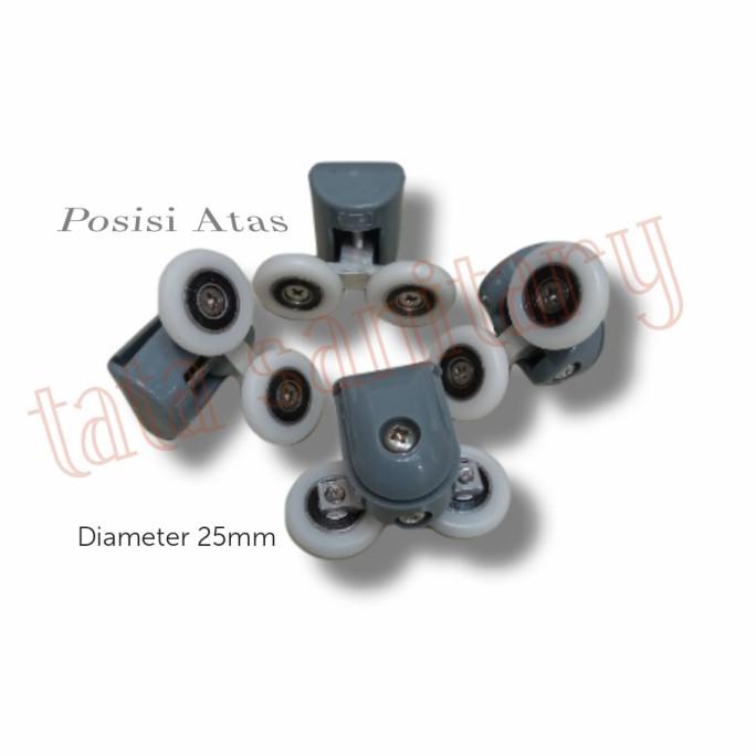 Jual Roda Shower Box Roda Doble/Roda Shower Kamar Mandi Posisi Atas ...