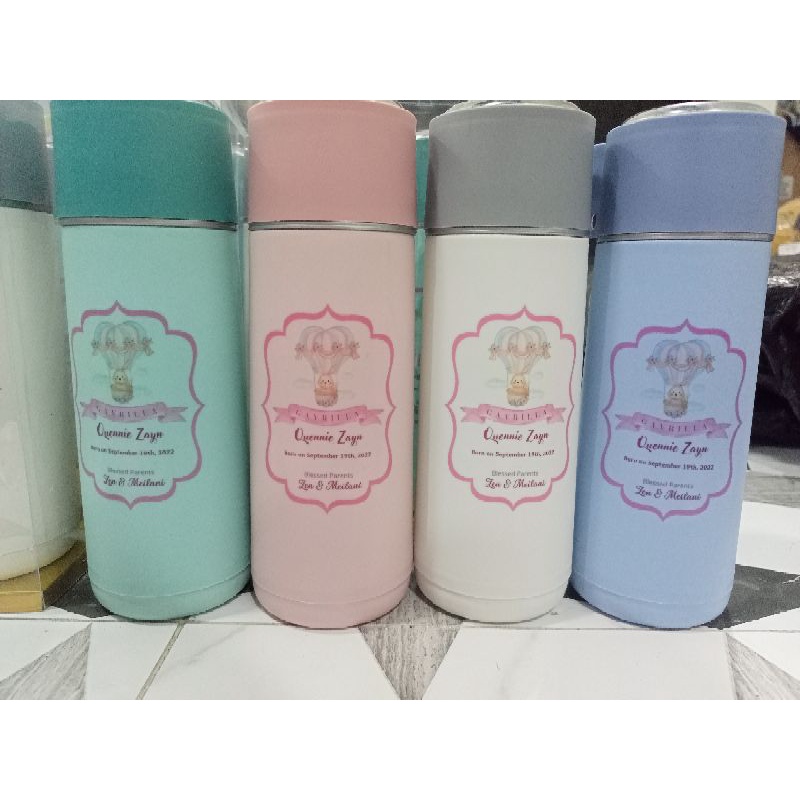 Jual souvenir dan hampers Tumbler/botol kaca deer custom (birthday ...