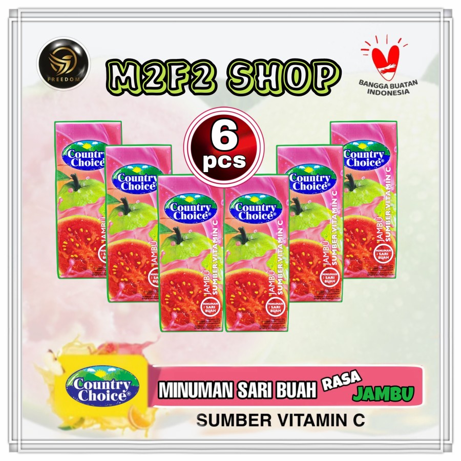 Jual Juice Country Choice Guava | Jus Jambu - 250 ml (Kemasan 6 Pcs) | Shopee Indonesia