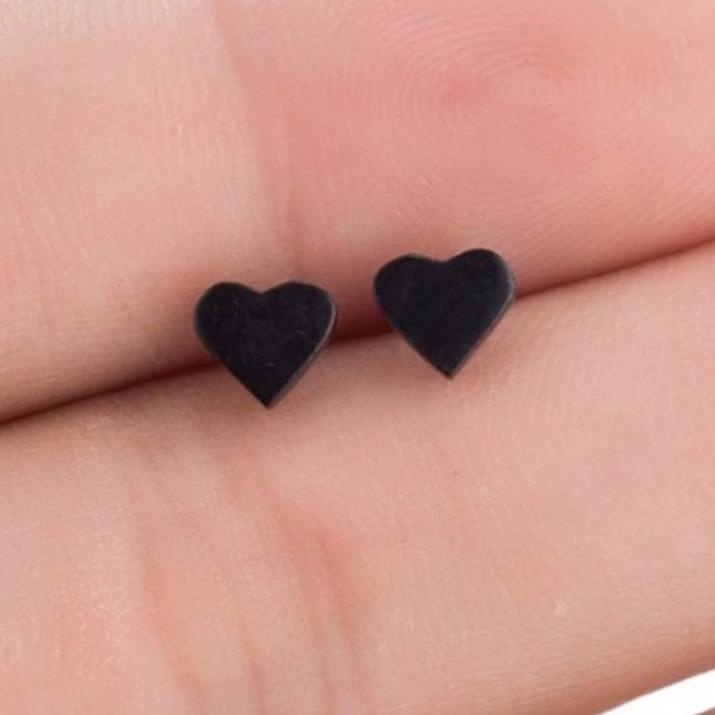 Jual Anting Tusuk Mini Hitam Korea Stainless Stud Korea Fashion ...