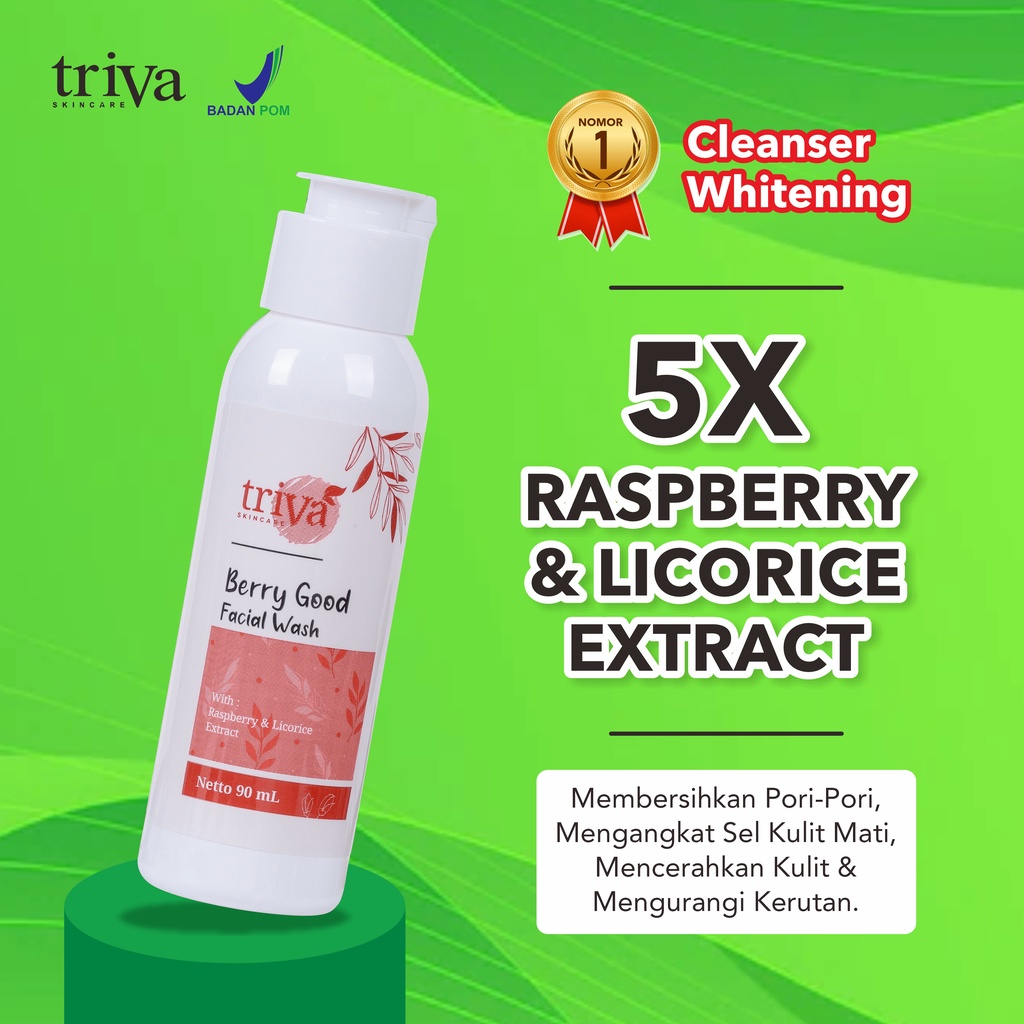 Jual Facial Wash triva skincare pengangkat sel kulit mati pelembab dan ...