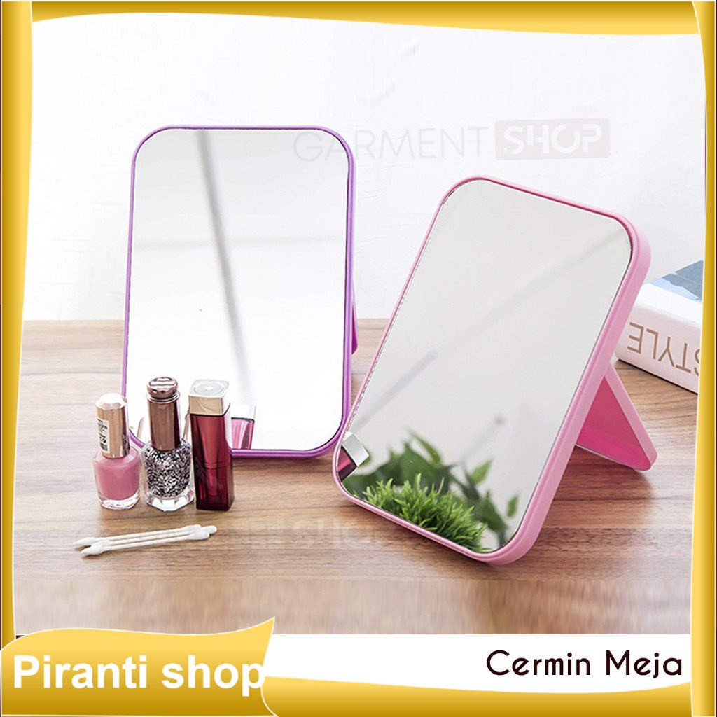 Jual Kaca Cermin Rias Make Up Meja Lipat Persegi Duduk Bagus Tebal ...