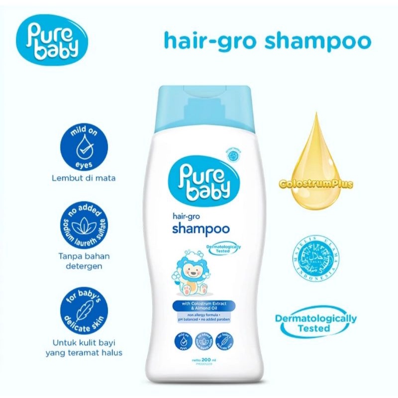 Jual Pure Baby Hair Gro Shampoo (200 ml) | Shopee Indonesia