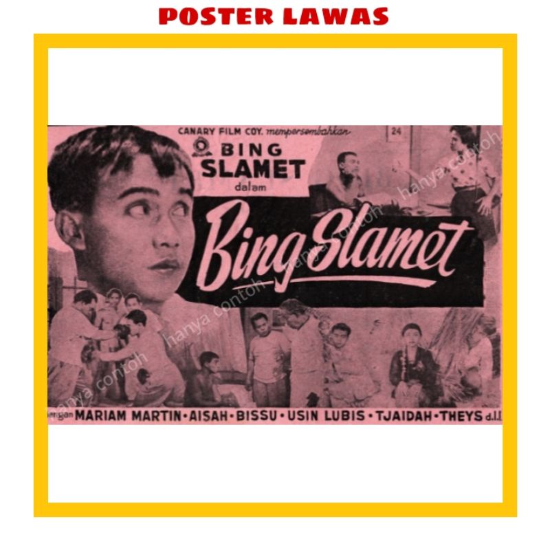 Jual poster film lawas bing slamet | Shopee Indonesia