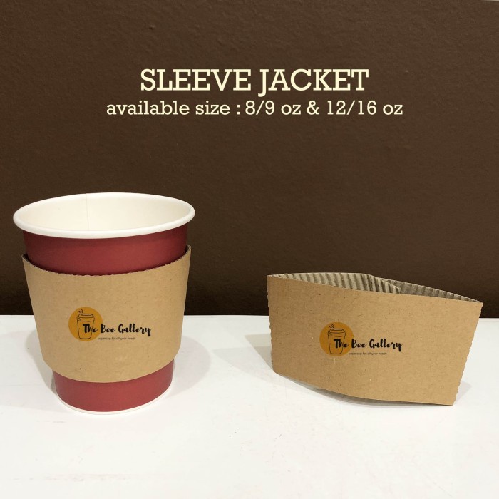 Jual Paper Cup Sleeve Jacket Hot 8 Oz / Jaket Gelas Kertas Panas ...