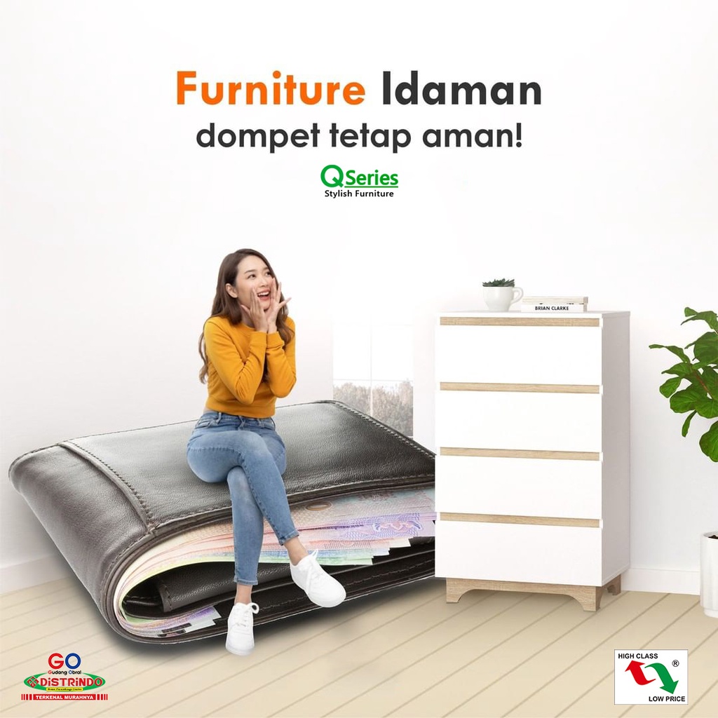 Jual Distrindo - Bufet Laci SUPER Minimalis / Lemari Laci 4 Susun ...