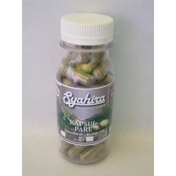 Jual KAPSUL PARE ATAU PERIA ISI 100 KEMASAN BOTOL | Shopee Indonesia