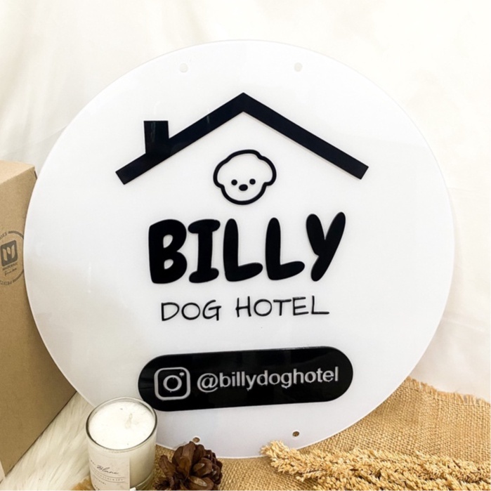 Jual Business sign / papan nama logo usaha -nama akrilik mirror signage ...