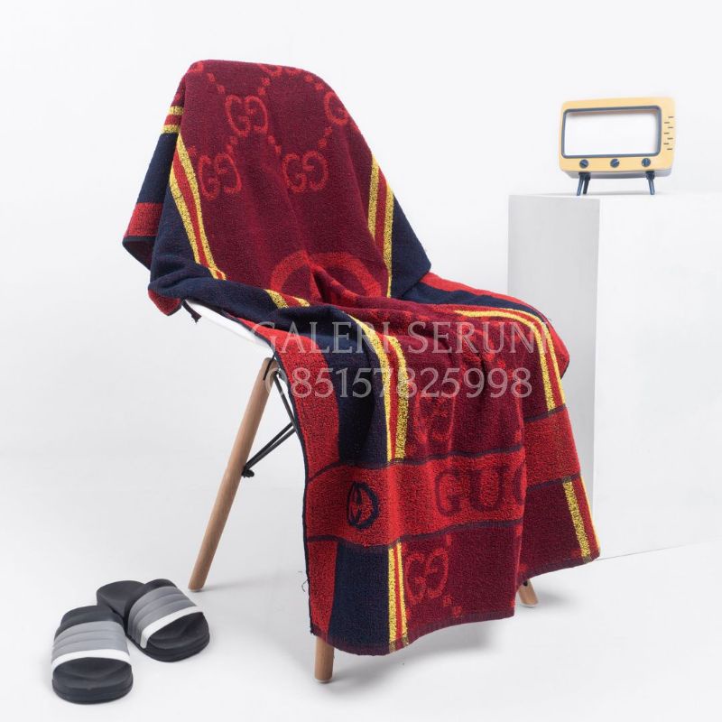 Jual Handuk Mandi Dewasa Gucci Jumbo Size 80x150cm | Shopee Indonesia