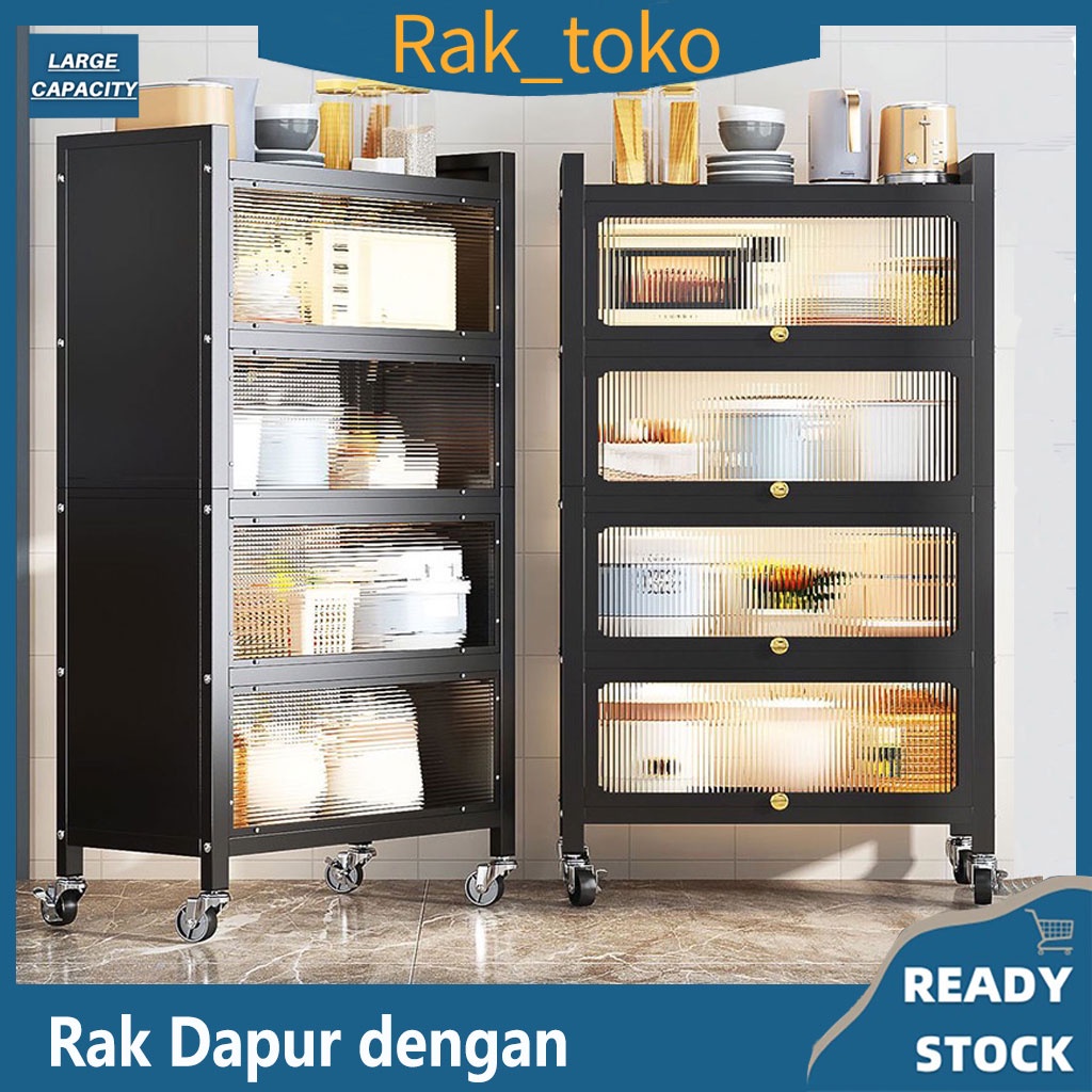Jual Rak Kabinet Dapur Rak Penyimpanan Multi-layer Rak Multi-Lapisan ...