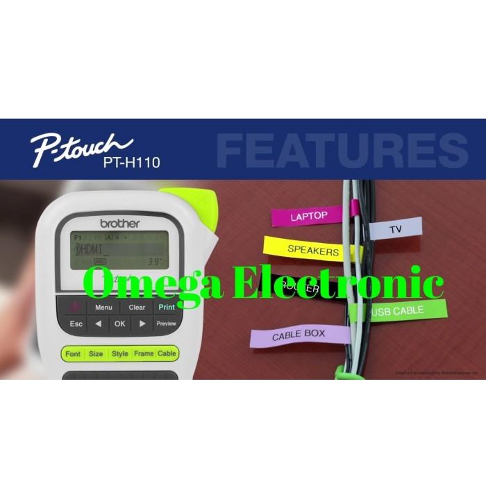 Jual RESMI Brother Label Printer PT-H110 - Label Maker PT-H110 PT H 110 ...