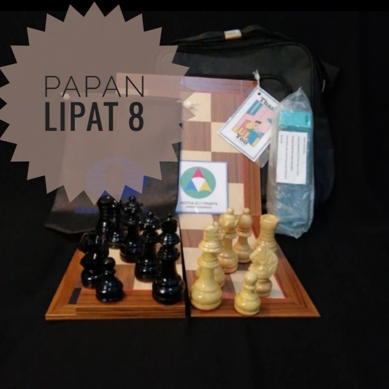 Jual Papan Catur Set Standar PERCASI Buah Kayu Mentaos Rapi Halus ...