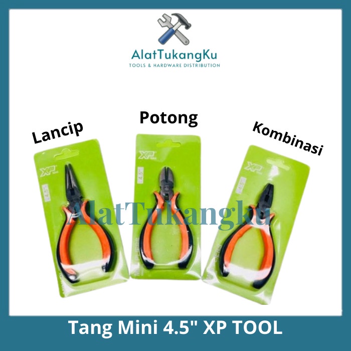Jual Tang Kombinasi Tang Lancip Tang Potong Mini 4,5" XPTOOL Tang Jepit ...