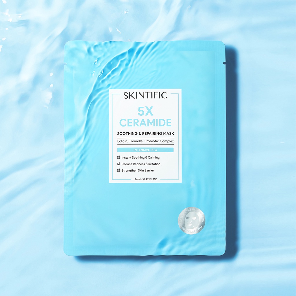 Jual SKINTIFIC 5X Ceramide Soothing and Repairing Sheet Mask | Shopee ...