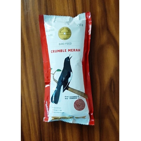Jual GOLD COIN CRUMBLE MERAH 250 GRAM PAKAN VOER BURUNG MURAI KACER ...