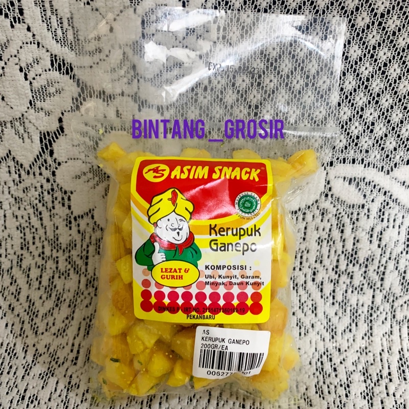 Jual AS / Asim Snack Kerupuk Ganepo 200gr / Lezat dan Gurih / Kerupuk ...