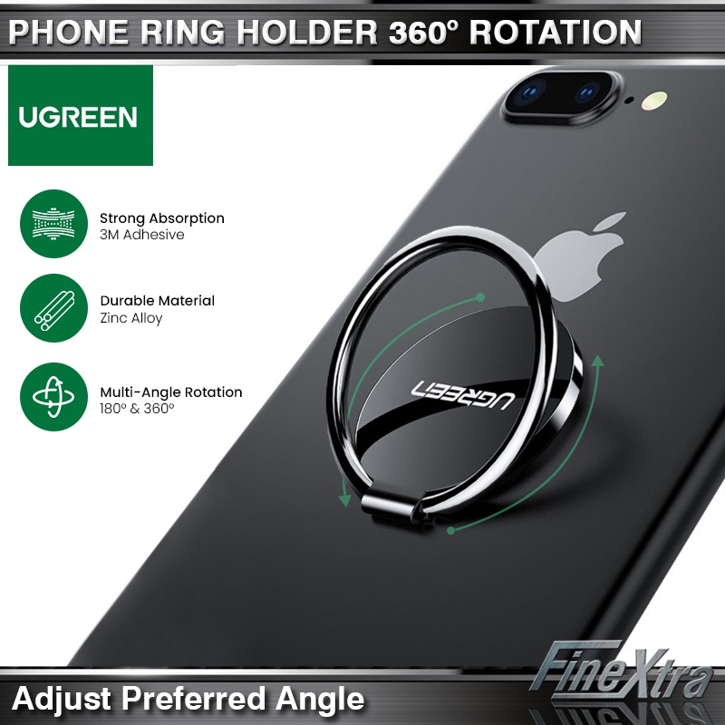Jual UGREEN Ring Stand Holder 360 Foldable Cicin Handphone Finger Grip ...