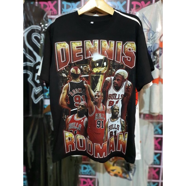 Jual kaos bootleg 90s rodman big logo | Shopee Indonesia
