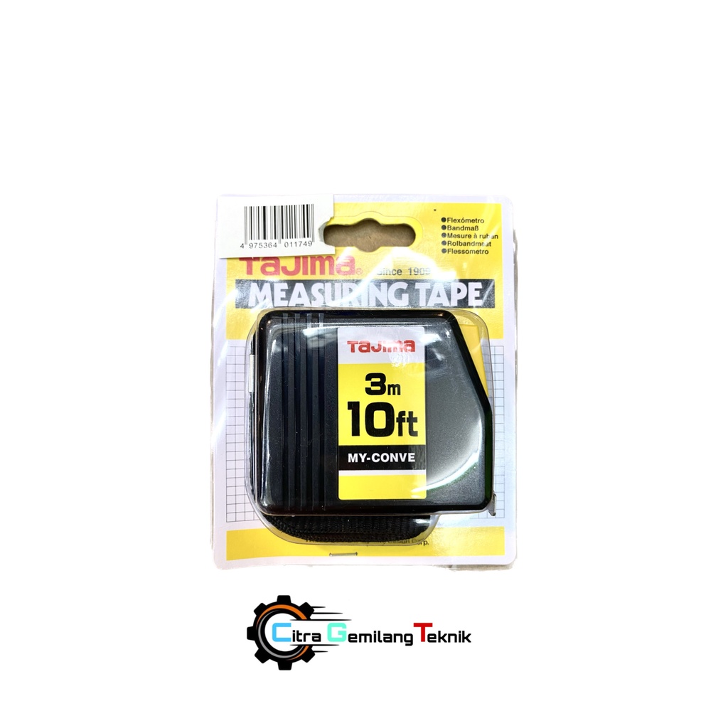 Jual Meteran Tajima my-conve/ Tajima measuring tape 3m 10 ft | Shopee Indonesia