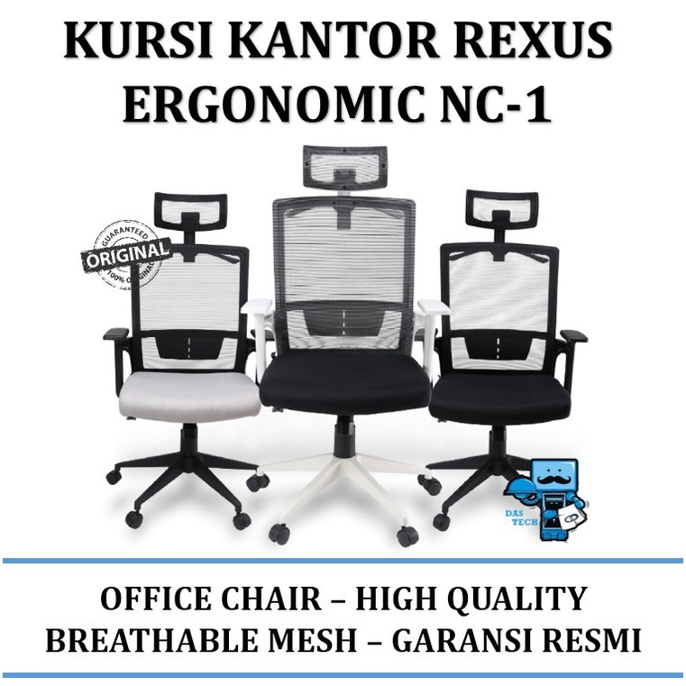 Jual Rexus Ergonomic Office Chair Kursi Kantor NC-1 / NC1 | Shopee ...