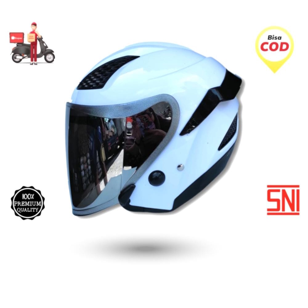 Jual HELM TTC/TT CROSS KAIROZ HALF FACE FREE PACKING BOX DAN BUBBLEWRAP ...