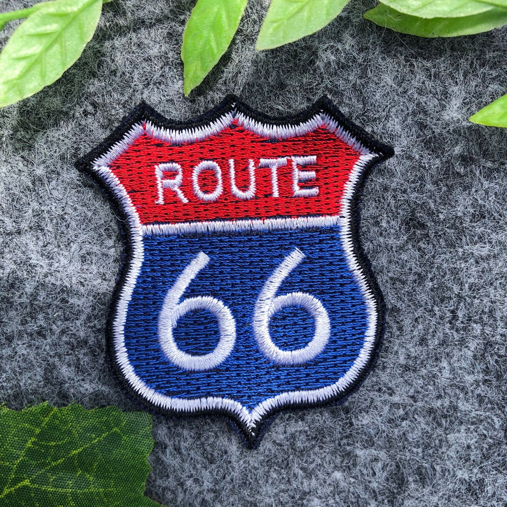 Jual Patch ON Emblem Route 66 Logo Legendary Road of America Emblem ...