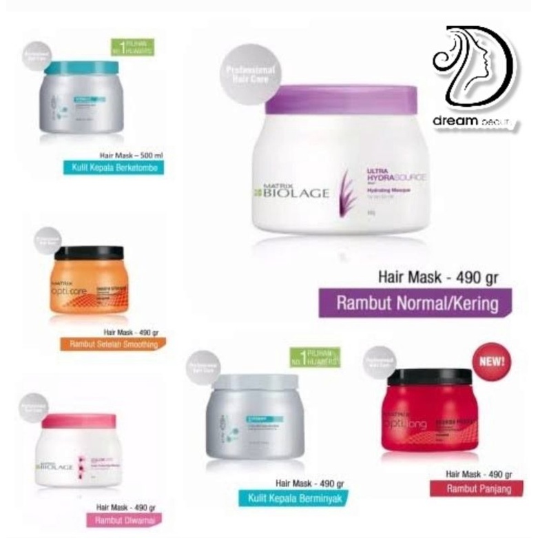 Jual ️DreamBeauty ️ Matrix Biolage Hair mask 500ml Series Masker rambut ...