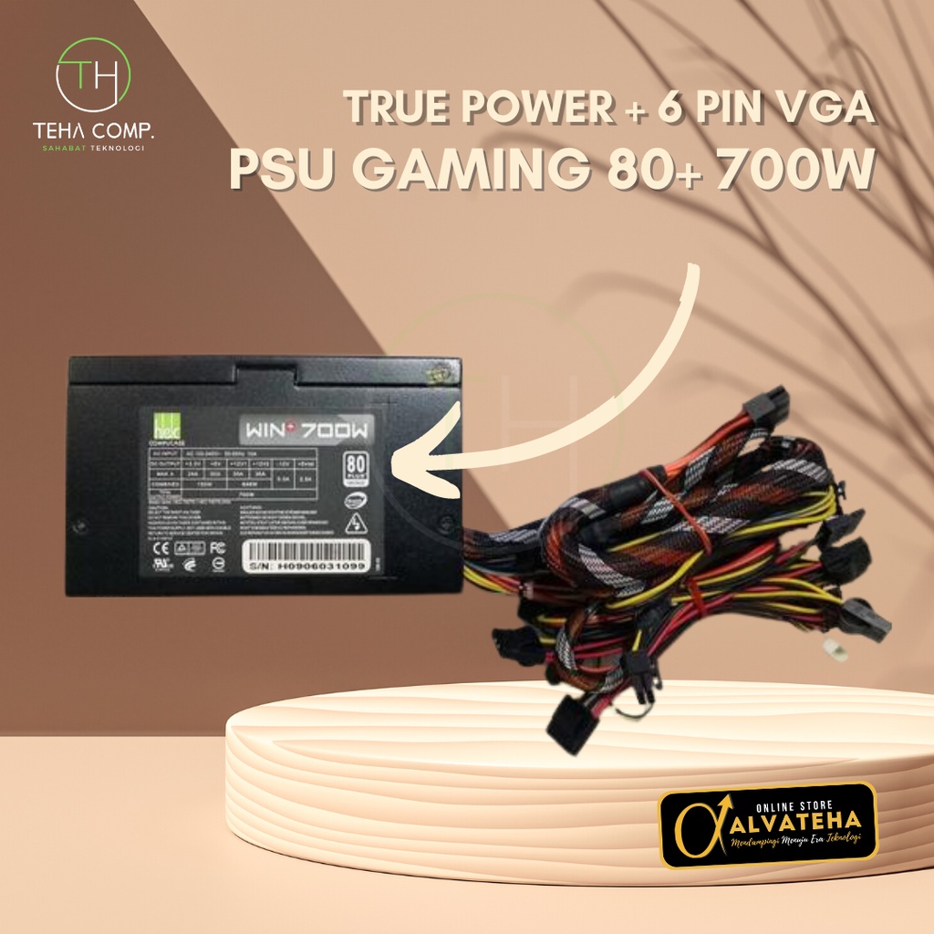 Jual Power Supply PC Gaming 500W 600W Plus 6 Pin Bekas Korea PSU Gaming ...