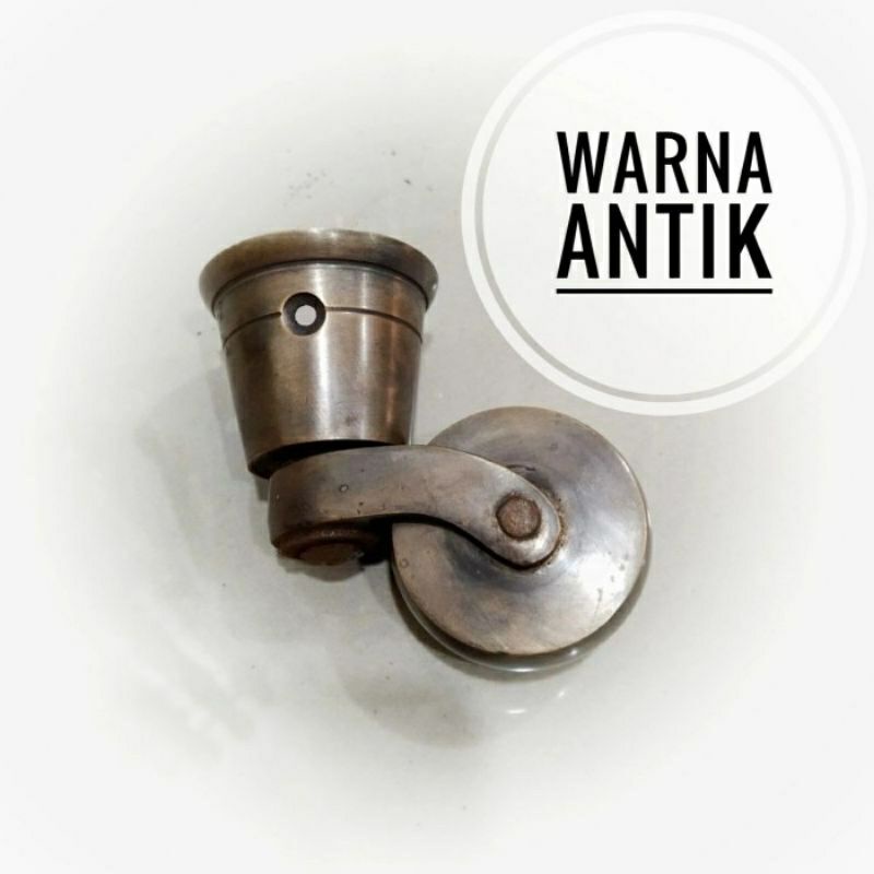 Jual Roda Trolli - Roda Kursi Meja Bahan Brass Antik Gold - Trolley ...