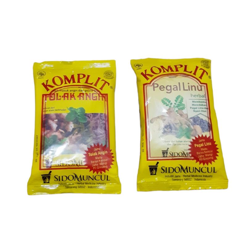 Jual Jamu KOMPLIT SIDOMUNCUL Tolak Angin / Pegal Linu Sachet | Shopee ...