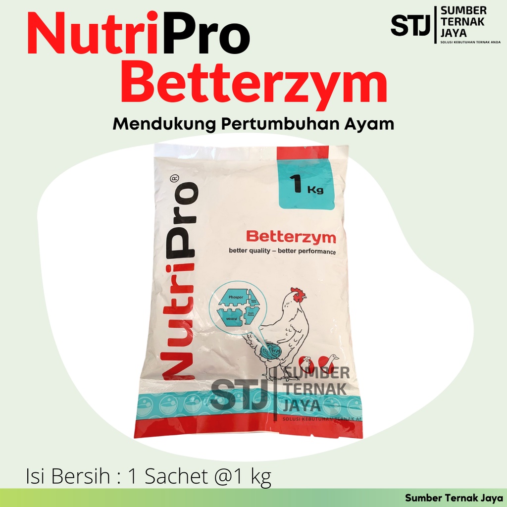Jual Betterzym Nutripro 1 Kg Serbuk Campur Pakan untuk Mendukung ...