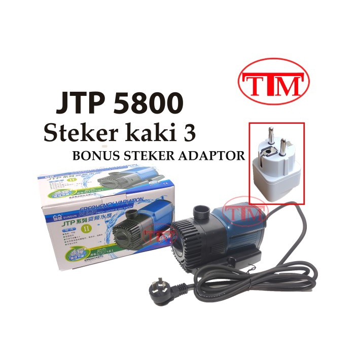 Jual Aquaka Sunsun Jtp 5800 China Version Steker Kaki 3 Pompa Kolam ...