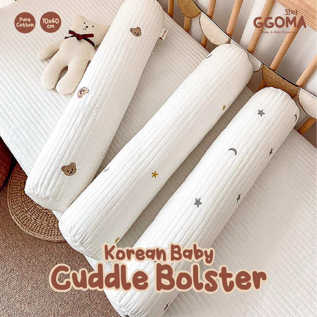 Jual Ggoma Korean Baby Cuddle Bolster Bear Olive Star Anti Mite Premium ...