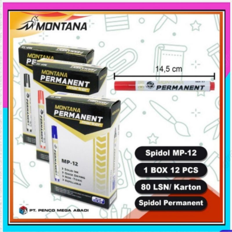 Jual MONTANA Spidol Permanen Ecer Dan Pack | Shopee Indonesia