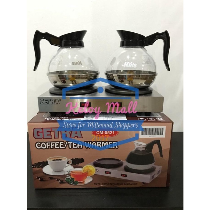 Jual Pemanas Kopi Coffee Warmer Getra + 2 Teko Premium Kinox/Kris ...