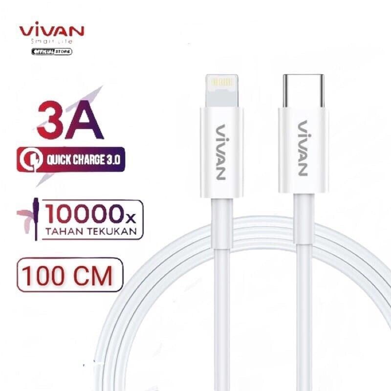 Jual Kabel Data Vivan KCL100S Type C to Lightning Fast Charging 3 ...
