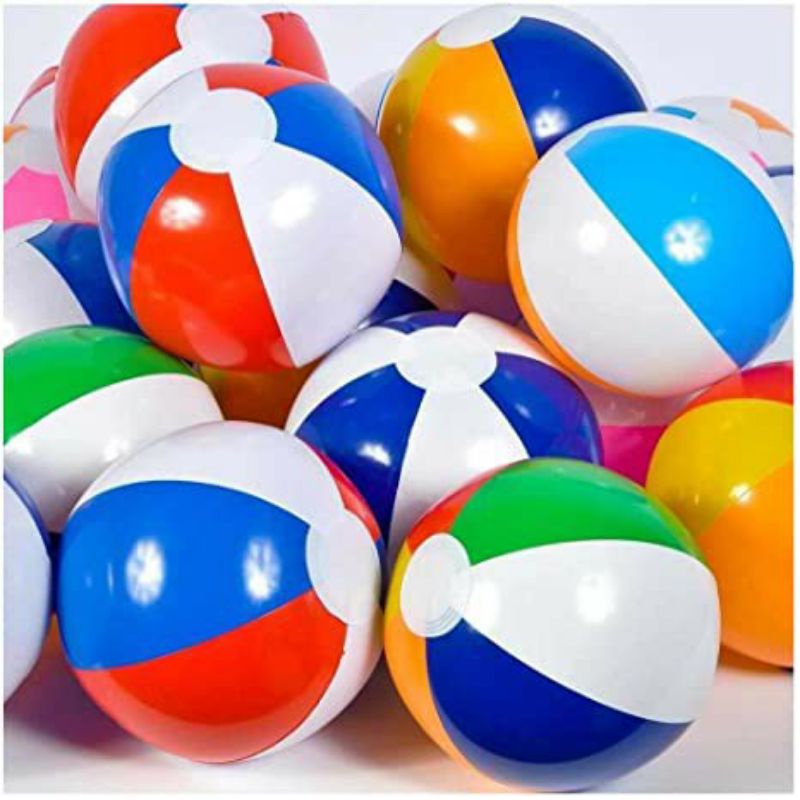 Jual MAINAN ANAK BOLA WARNA PELANGI ISI BALON MURAH/BOLA JAHIT ISI ...