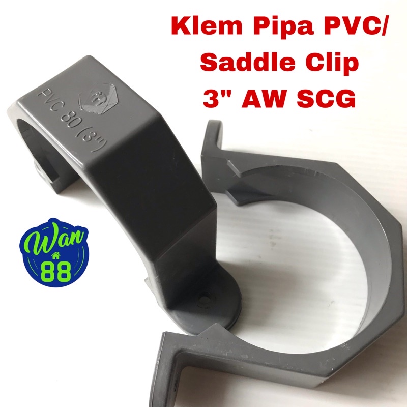 Jual Klem Pipa PVC 3” / Saddle Clip 3” AW SCG | Shopee Indonesia