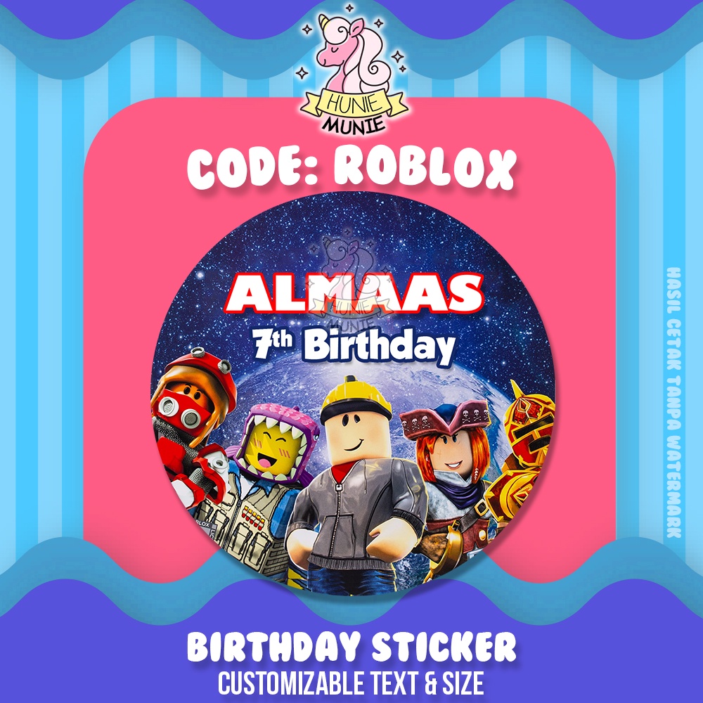 Jual Sticker Birthday Custom - Roblox SERIES Adopt Me (20pcs) Stiker ...
